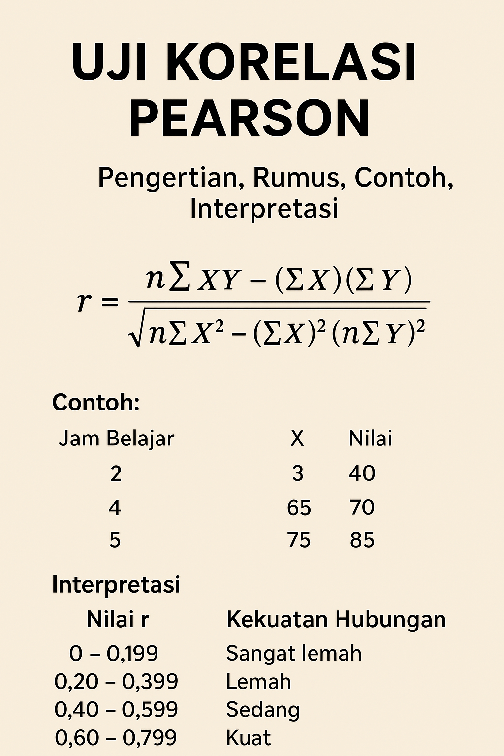 Uji Korelasi Pearson, Pengertian dan Panduan Super Lengkap