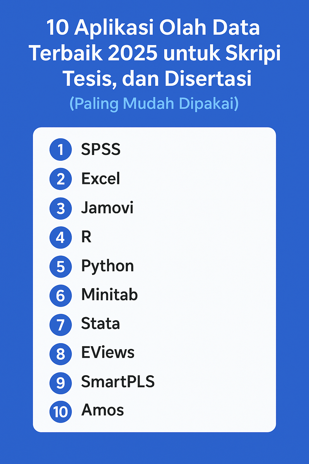 10 Aplikasi Olah Data Terbaik Skripsi, Hingga Disertasi. Mudah Untuk ...
